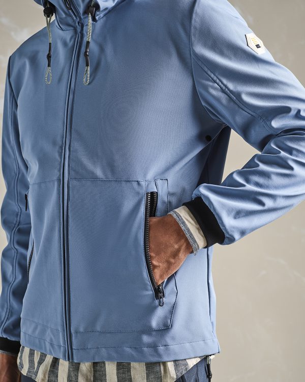 No-Excess Jacket short softshell blue – One Way